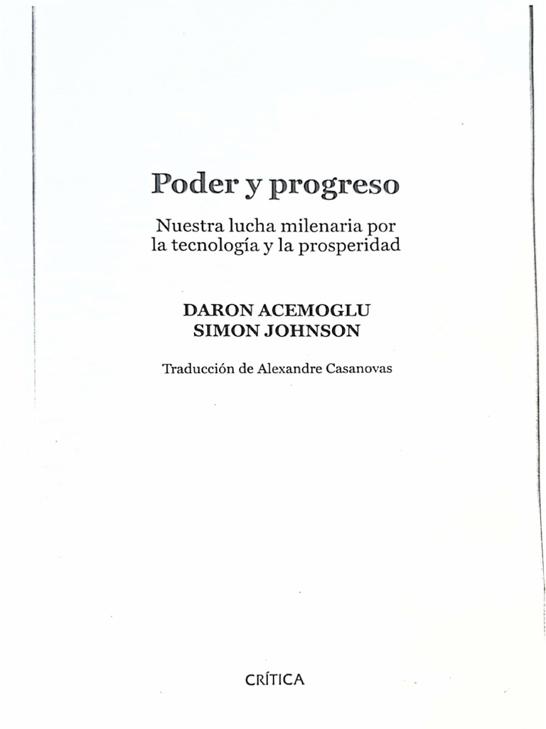 Poder y Progresó | PDF