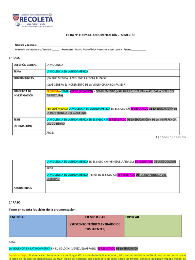 Tips Cómo Construir Un Argumento | PDF | America latina | Violencia