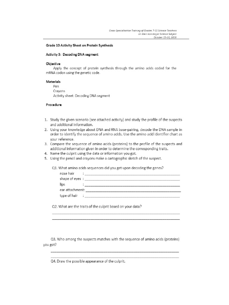 Decoding Dna Segment | PDF