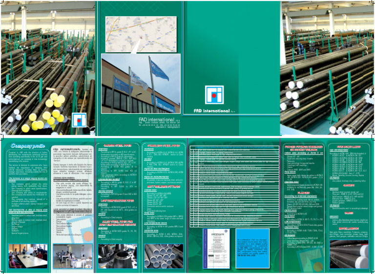 Fad Flange Catalogue | PDF | Pipe (Fluid Conveyance) | Steel