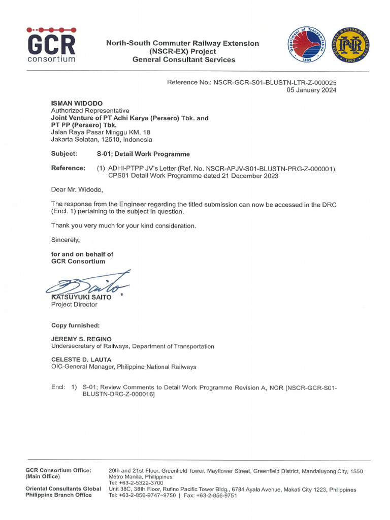 NSCR GCR S01 Blustn LTR Z 000025 | PDF