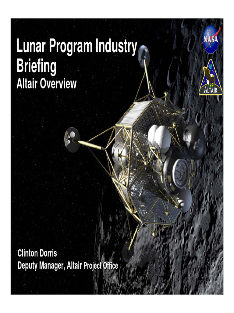 Altair Lunar Update | PDF | Human Spaceflight | Flight