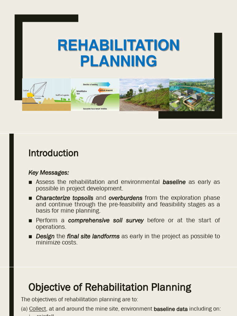 Effective Rehabilitation Planning for Mining | PDF | Mining | Aquifer