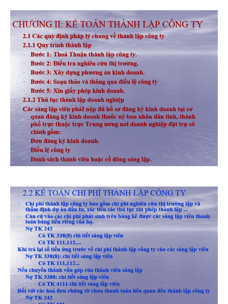 Baigiangke - Toan - Cong - Ty - Chuong 2 | PDF