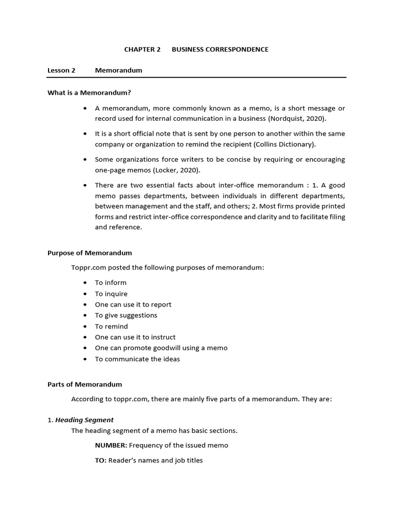 Chapter 2. lesson2.mvle | PDF | Memorandum | Human Communication