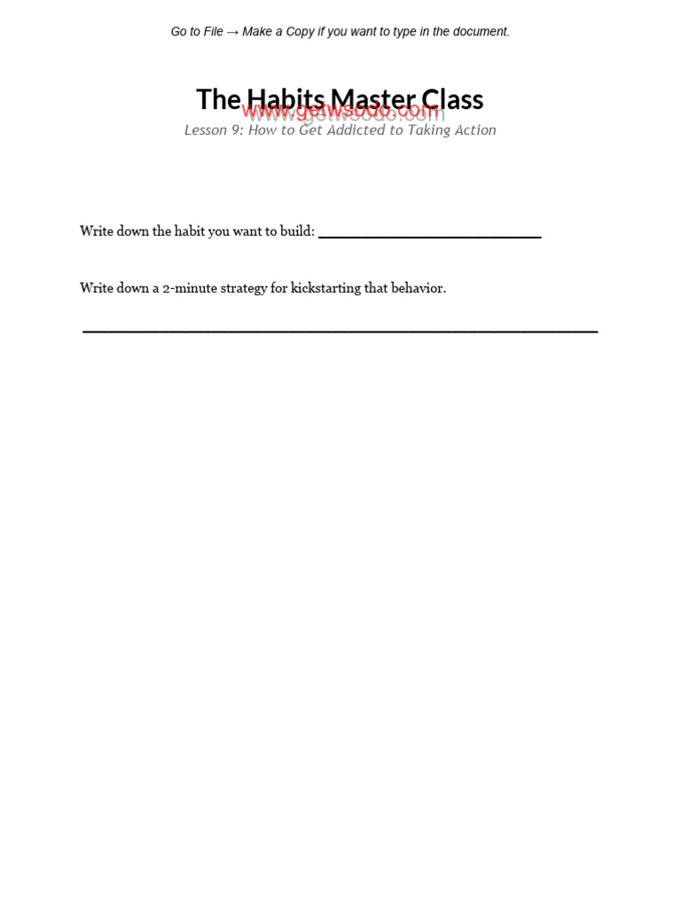 Worksheet - Lesson 09 - 2 Minute Rule | PDF