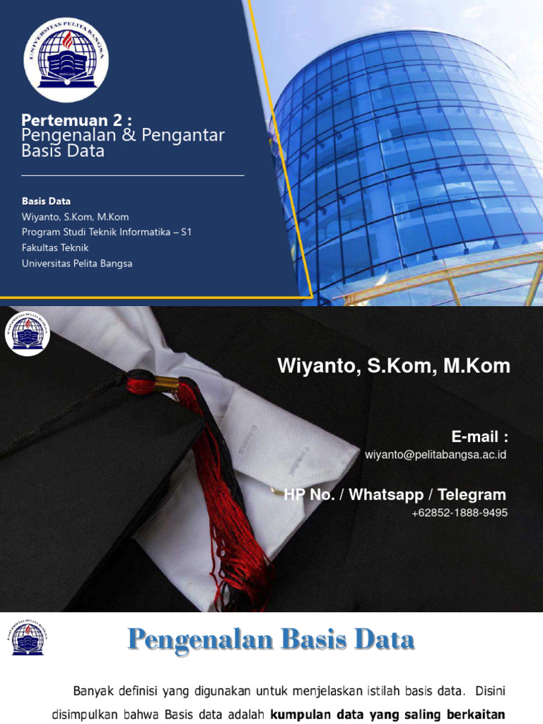 Pertemuan 02 - Pengenalan Basis Data | PDF