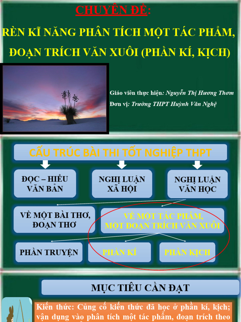 Chuyen de Ren Ki Nang Phan Tich Mot Tac Pham Doan Trich Van Xuoi Phan Ki Kich | PDF