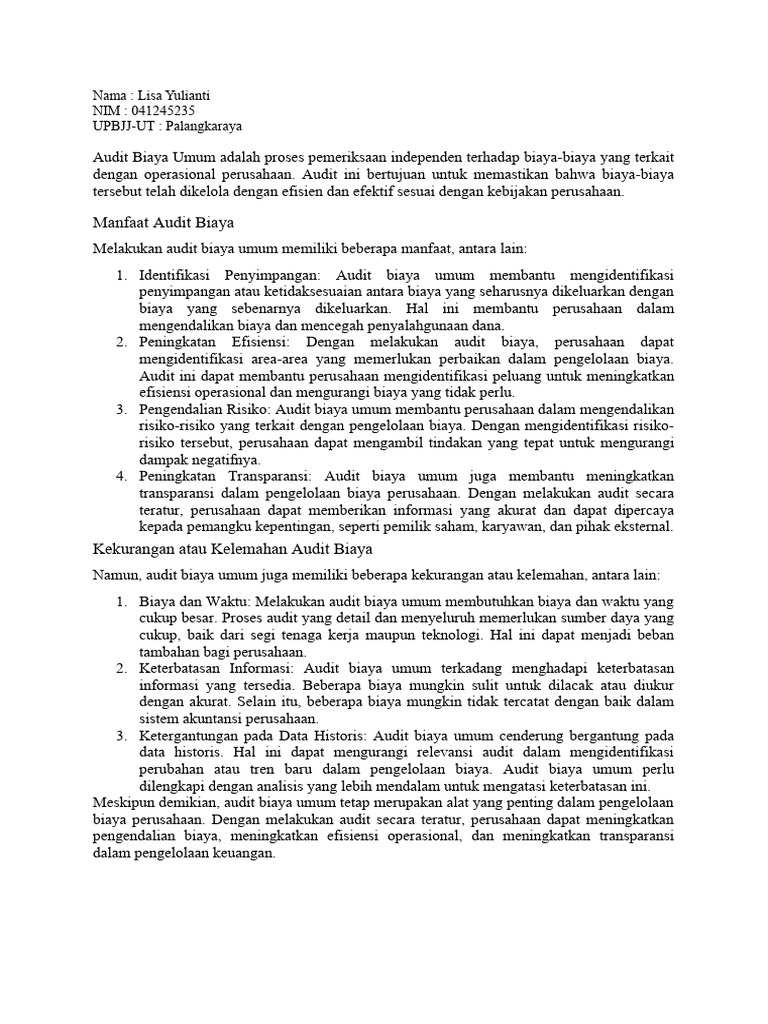 Tugas 2 Audit SDM | PDF Tugas 2 Audit SDM | PDF