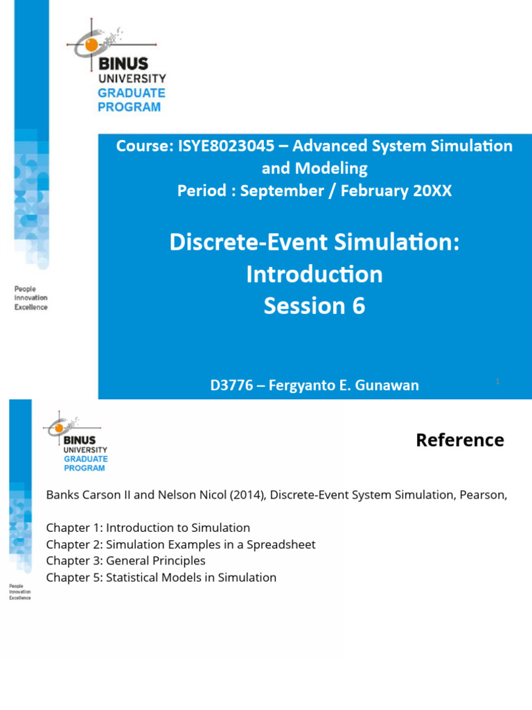 DES - Introduction | PDF | Simulation | System