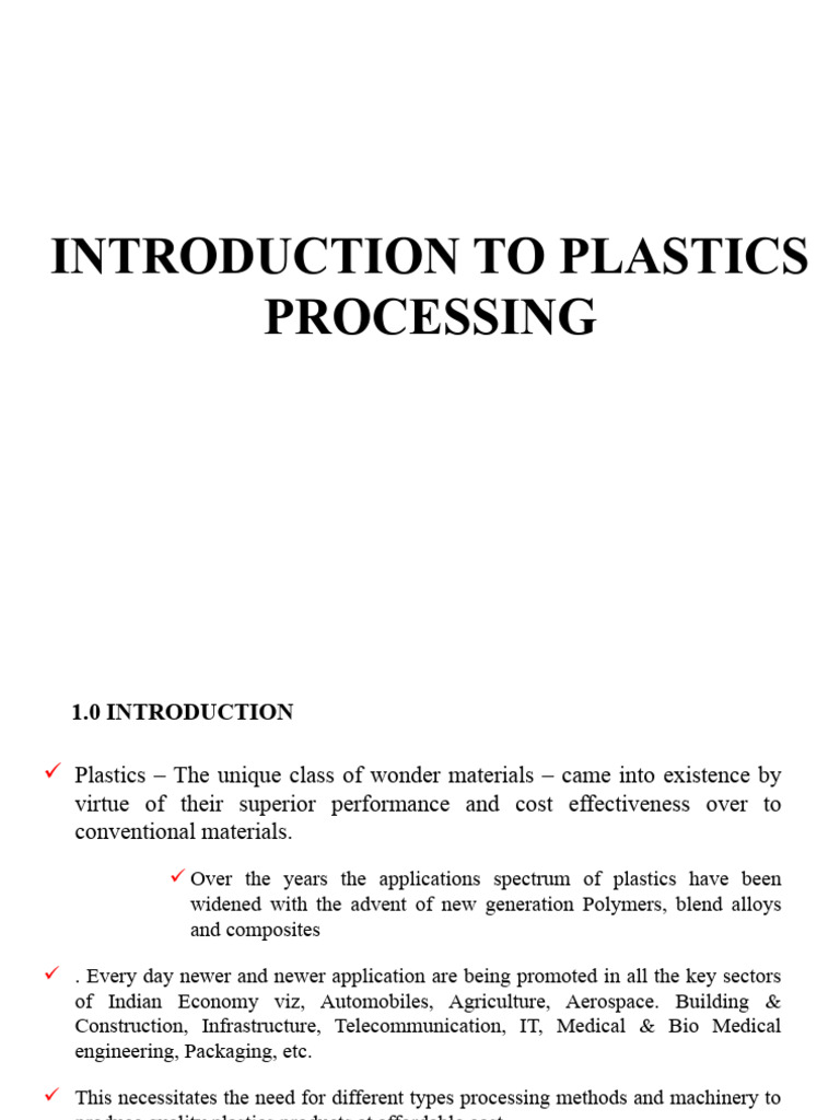 Introduction To Plastics Processing CIPET. | PDF | Fiberglass | Polymers