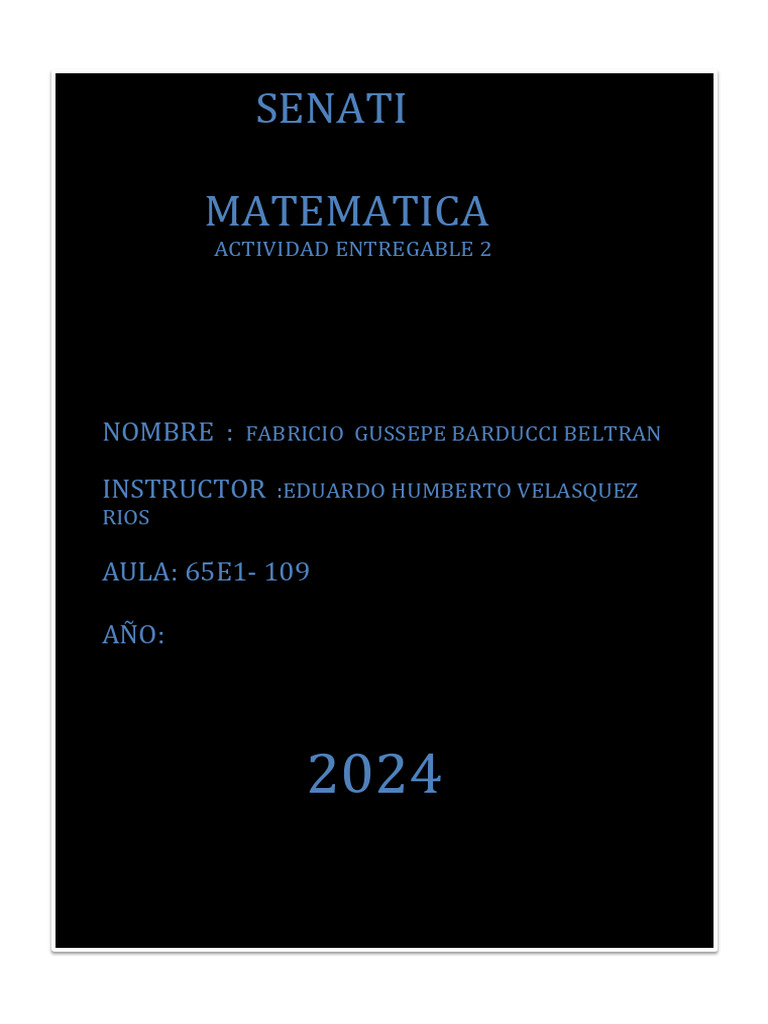 Mate Entregable 002 (1) + | PDF