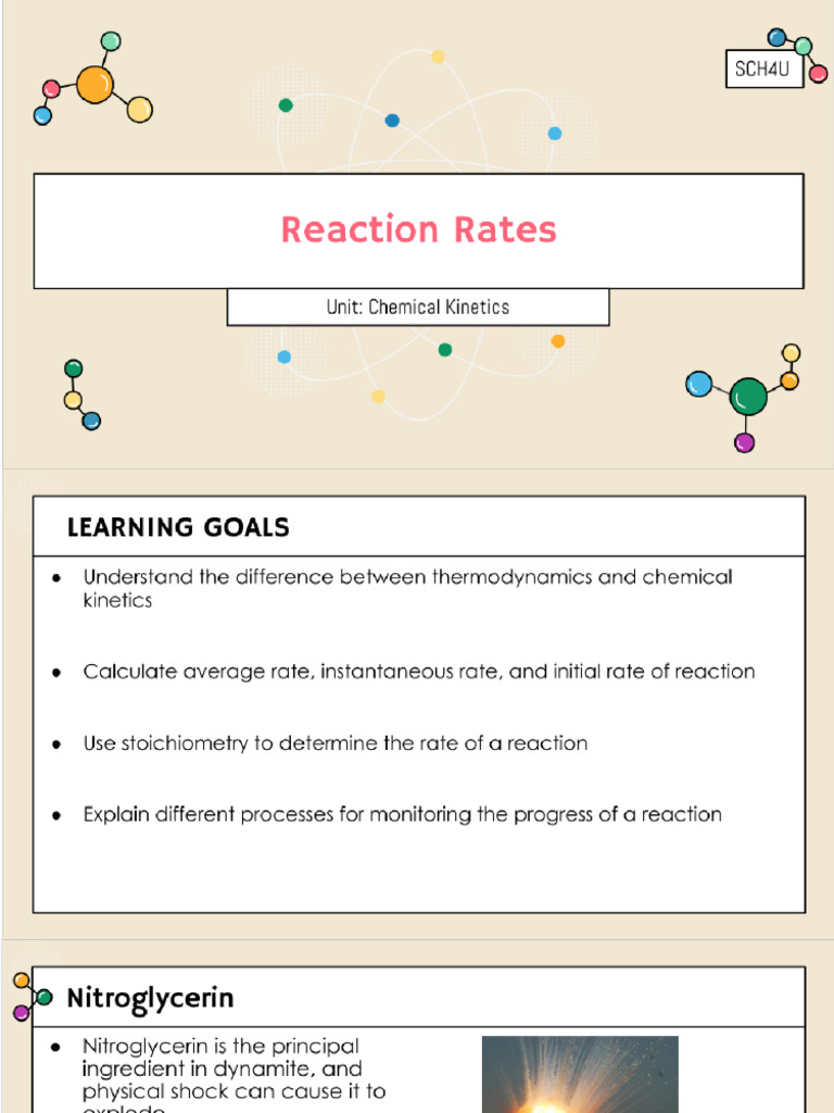 Reaction Rates Notes | PDF