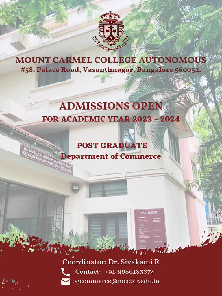 Commerce PG Brochure | PDF