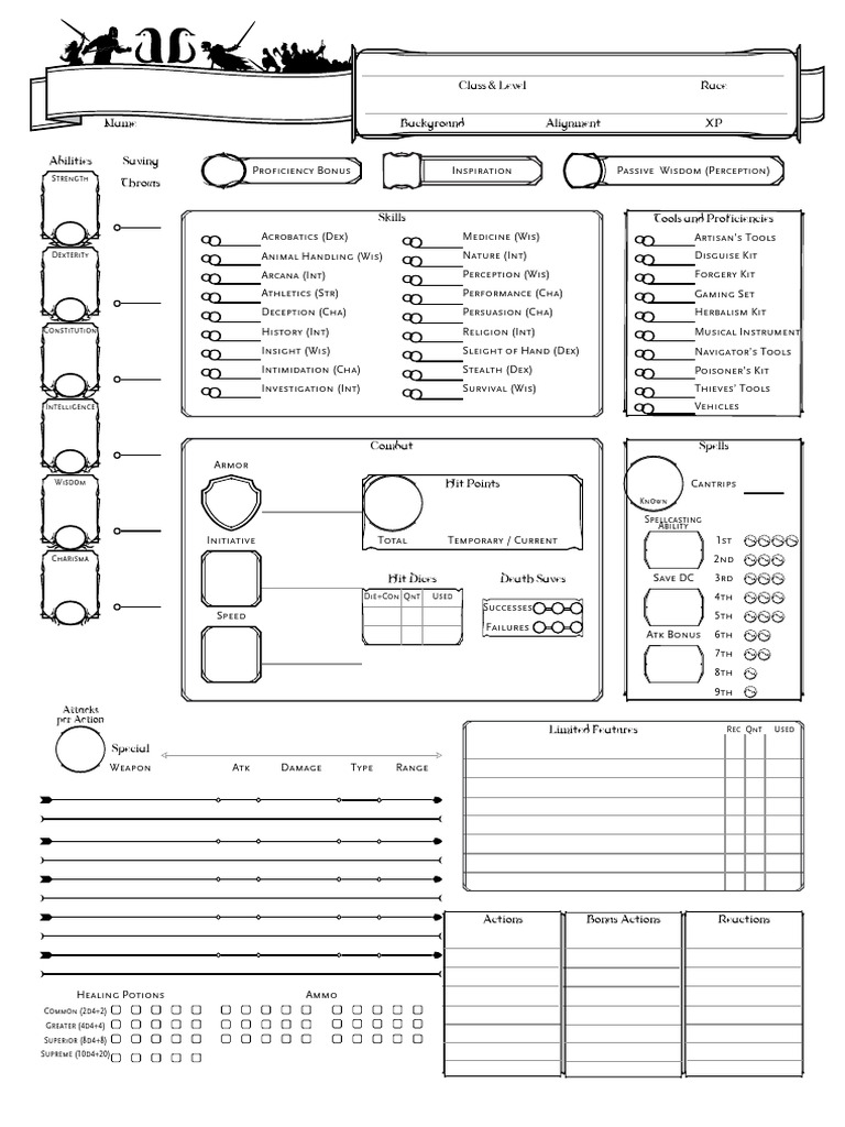 D&D 5e Character Sheet | PDF