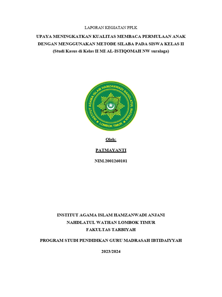 Laporan Kegiatan PPLK Fatmayanti | PDF