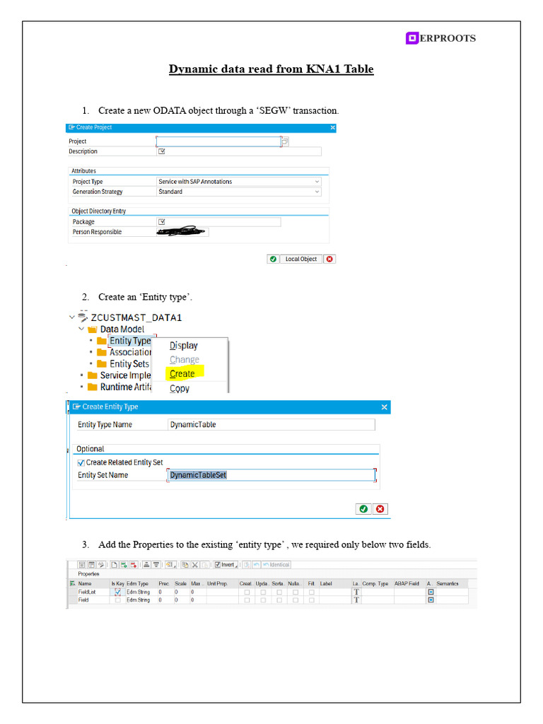 Dynamic Fields Fetch From Table Through ODATA 7 | PDF