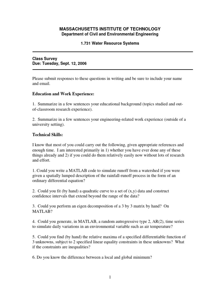 survey | PDF | Mathematical Optimization | Matlab