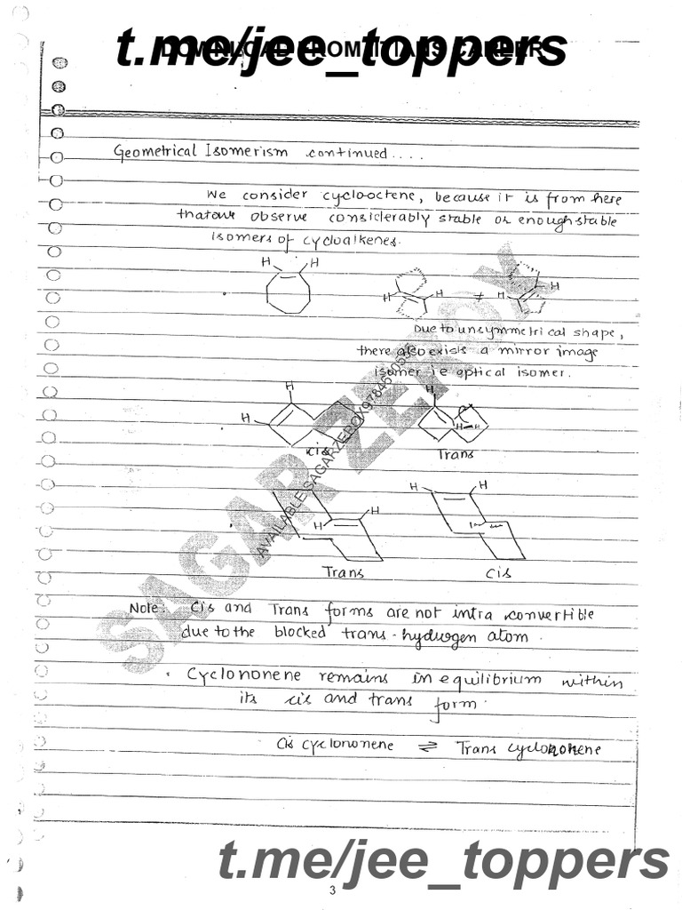SKM Sir's Organic Chemistry Notes | PDF