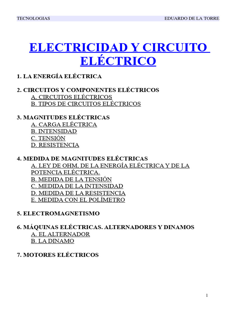 Circuitos electricos 2 | PDF | Electricidad | Corriente eléctrica