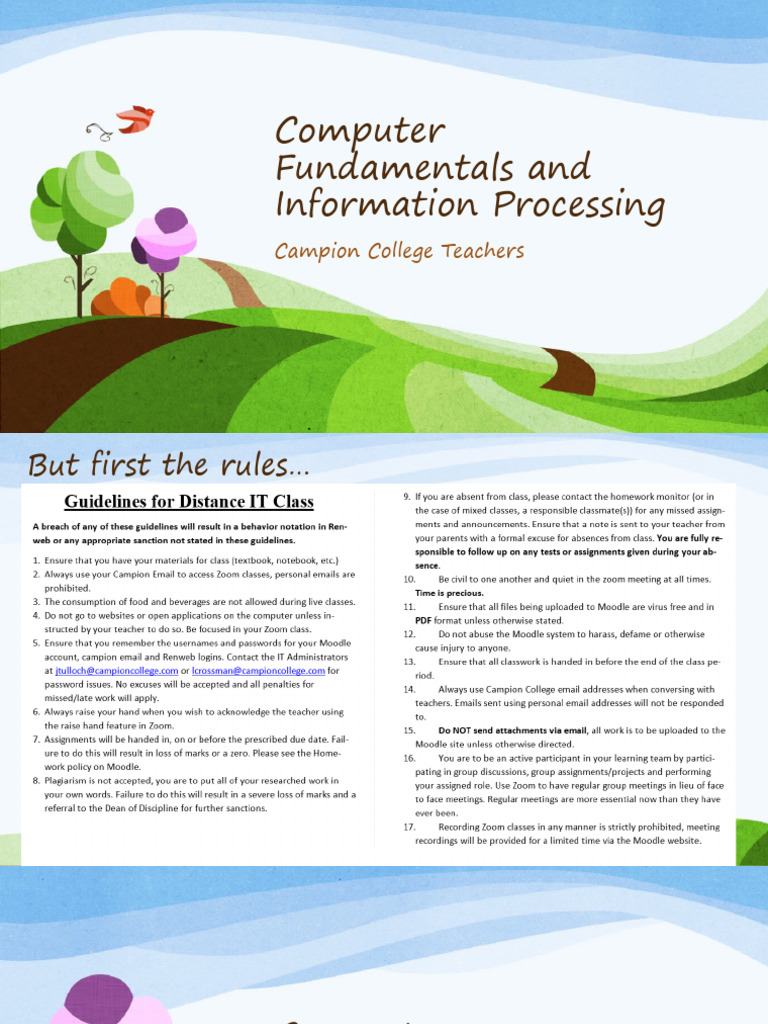 Computer Fundamentals and Information Processing | PDF | Computer Data Storage | Operating System