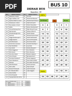 50 Denah Tempat Duduk Bus Pariwisata Seat | PDF