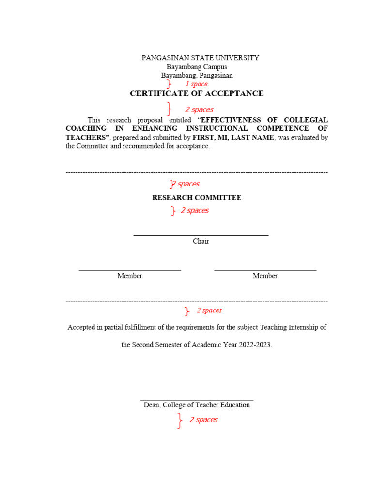 Acceptance and Approval Sheet | Download Free PDF | Academia