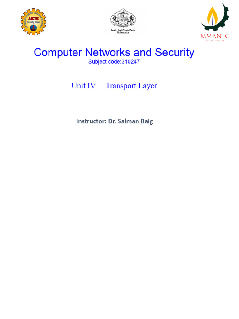 Unit4 TransportLayer CSED Final | Download Free PDF | Transmission Control Protocol | Port ...