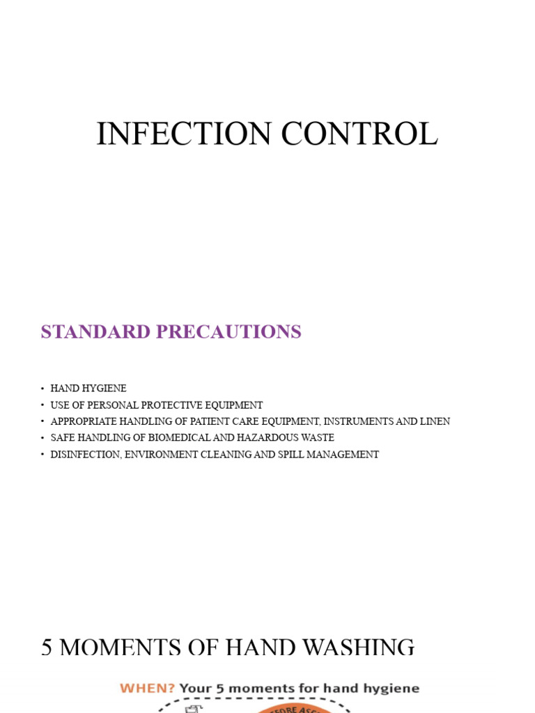 Infection Control | PDF | Wellness