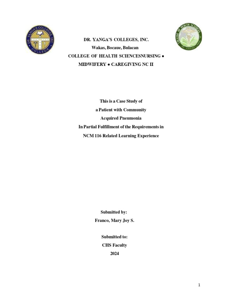 Cse Study | PDF | Respiratory Tract | Pneumonia