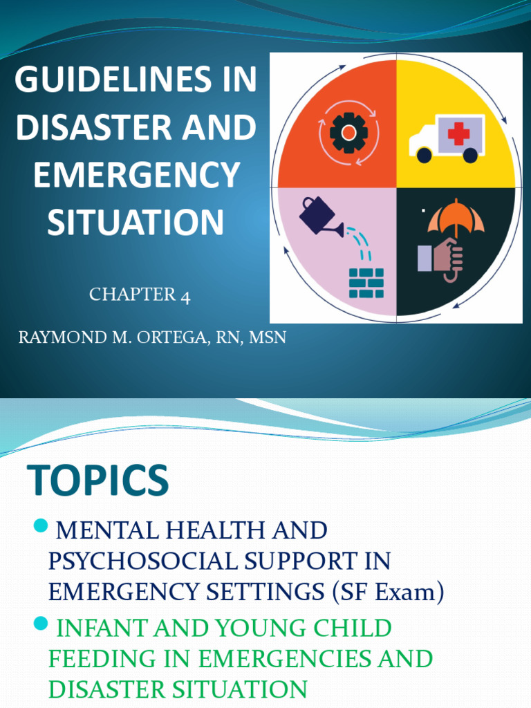 Guidelines in Disaster and Emergency Situation | PDF | Breastfeeding ...