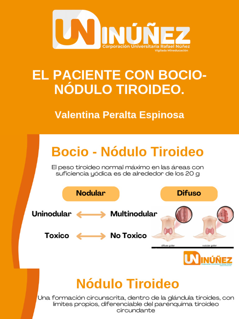 Paciente Con Nodulo y Bocio | PDF