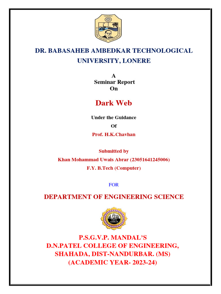 Seminar Report Format (2) | PDF | Engineering