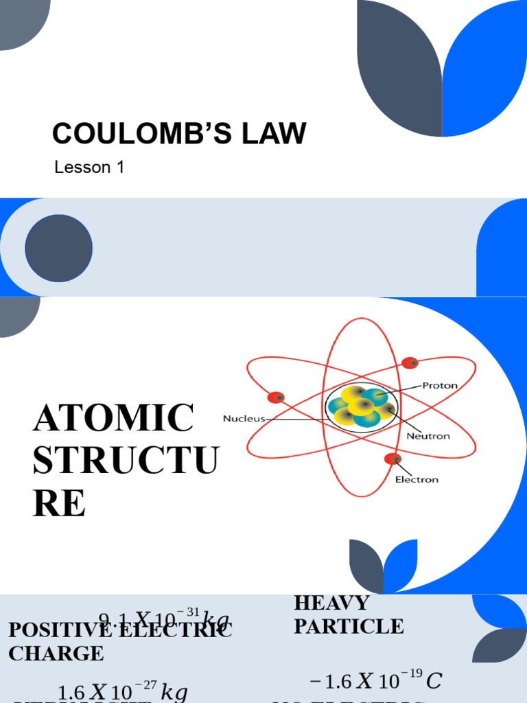 Lesson 1 Coulombs Law | PDF | Theoretical Physics | Physical Chemistry