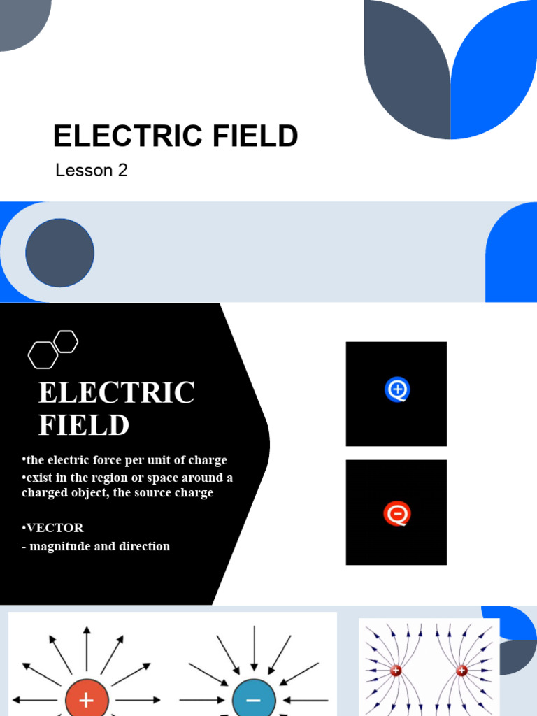 Lesson 2 Electric Field | PDF | Electric Field | Force