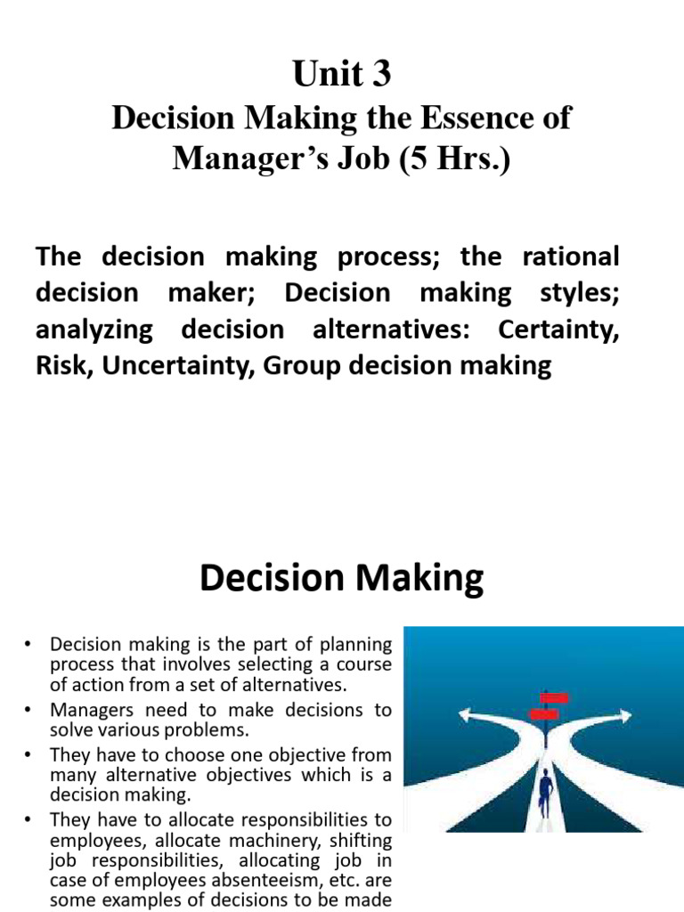 Principle of Management | PDF | Decision Making | Rationality