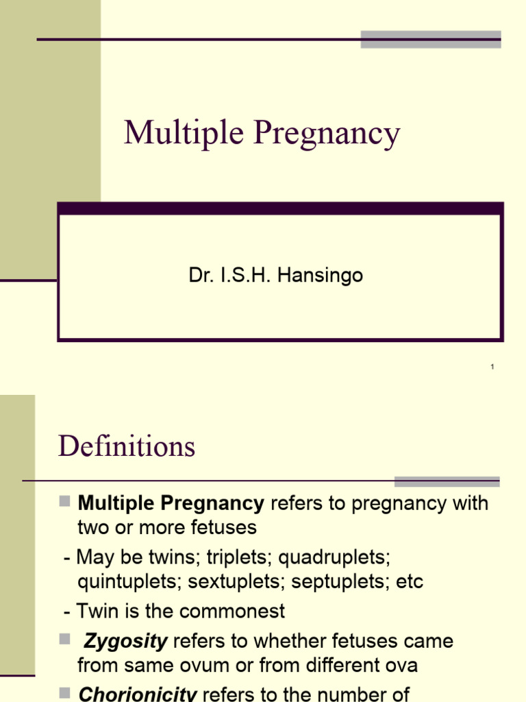 Multiple Pregnancy Overview | PDF | Multiple Births | Childbirth