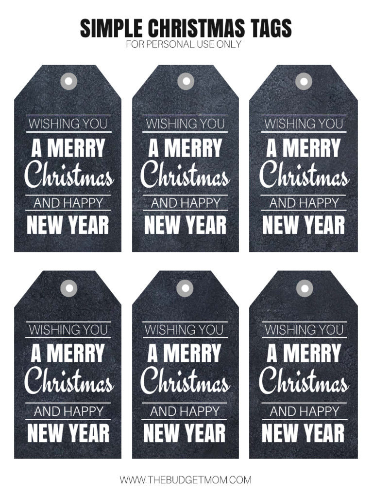 Simple Christmas Tags for Personal Use | PDF | Sports & Recreation