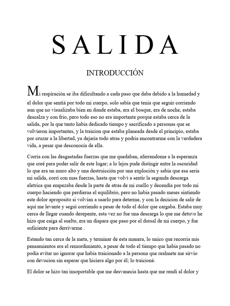 Salida | PDF