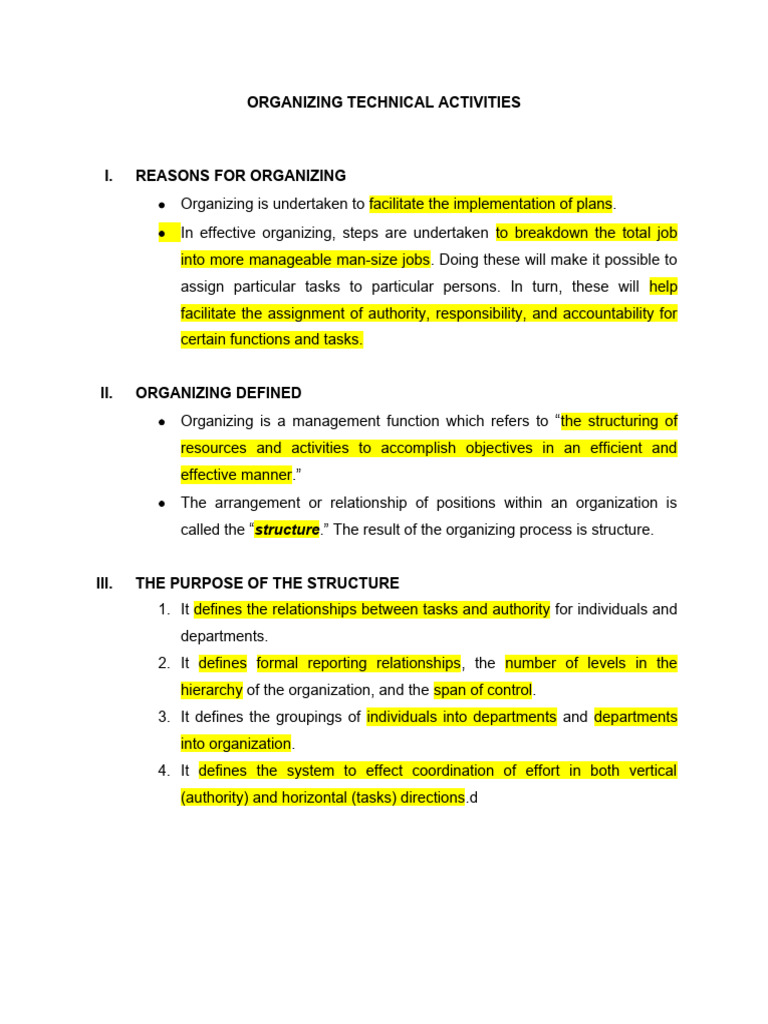 Organizing Technical Activities | PDF | Committee | Business