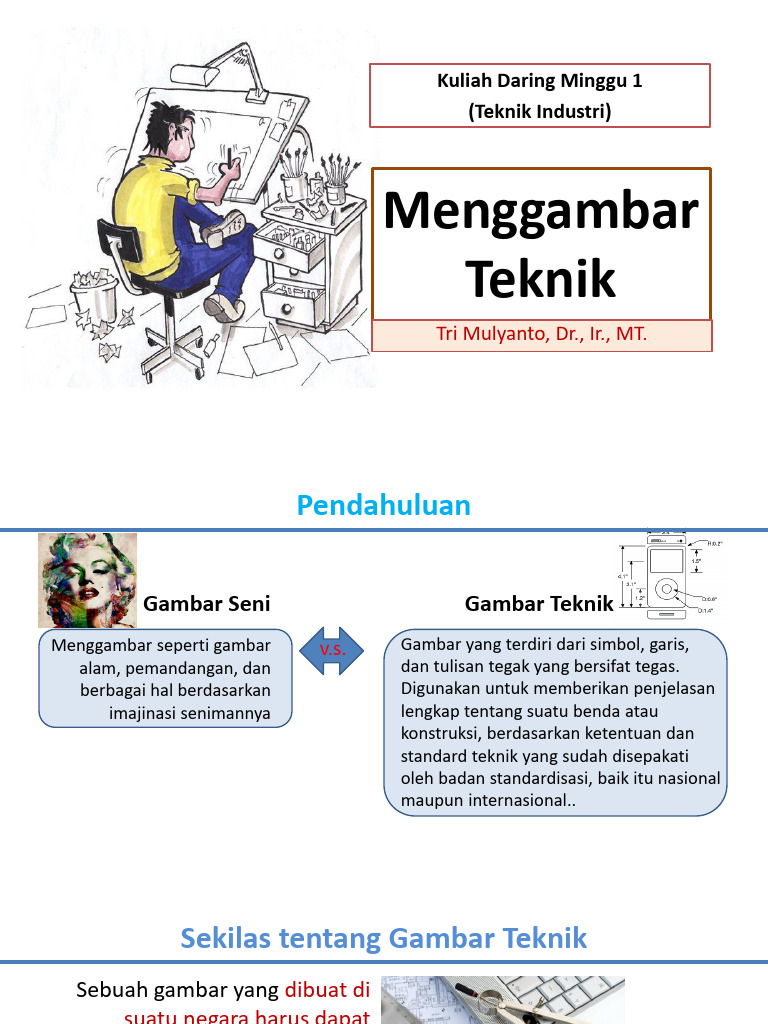 Menggambar Teknik 01 | PDF | Seni | Teknologi & Rekayasa