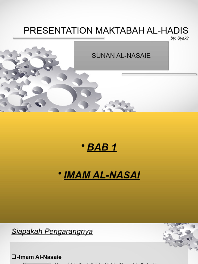 PRESENTATION Imam Al-Nasai | PDF