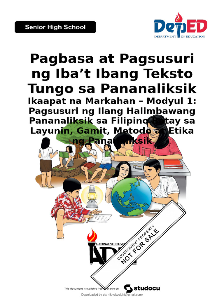 Q4 Pagbasa at Pagsusuri Module 1 Other | PDF