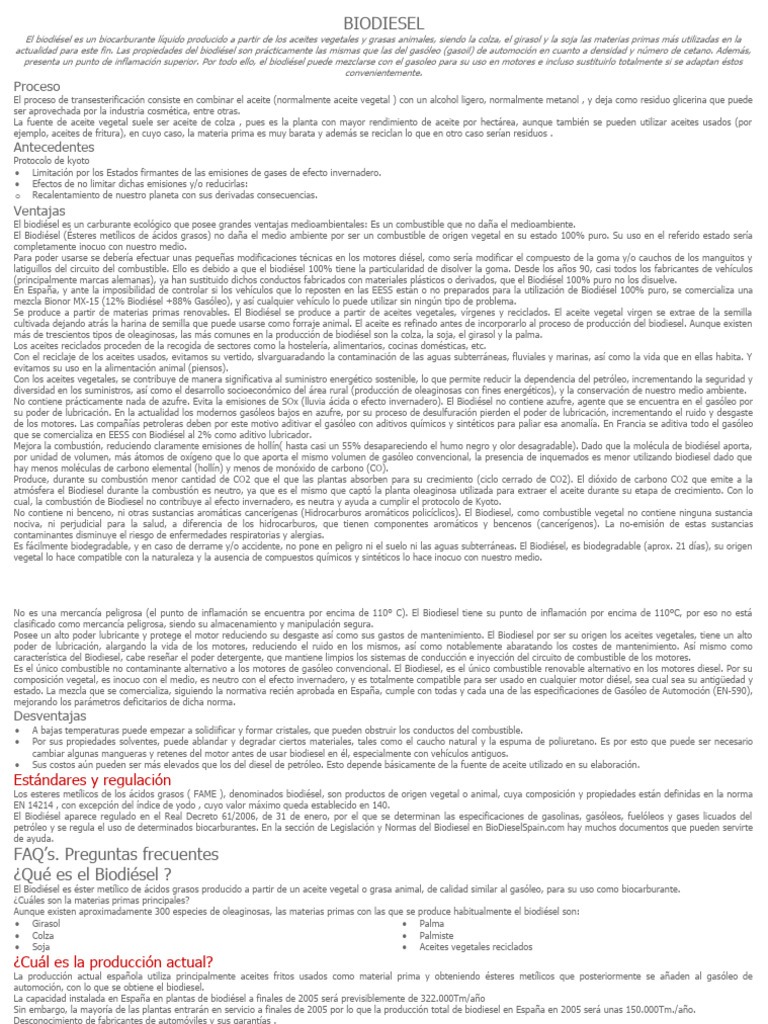 Biodiesel Pdf Biodiésel Aceite Vegetal