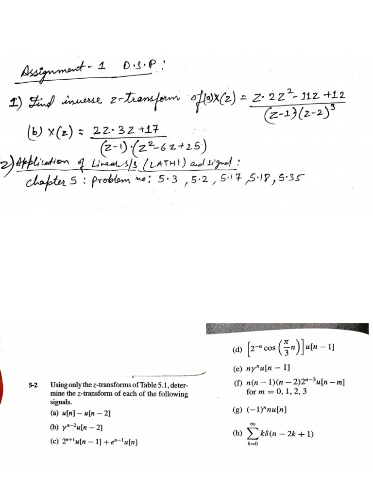 DSP Assignment | PDF