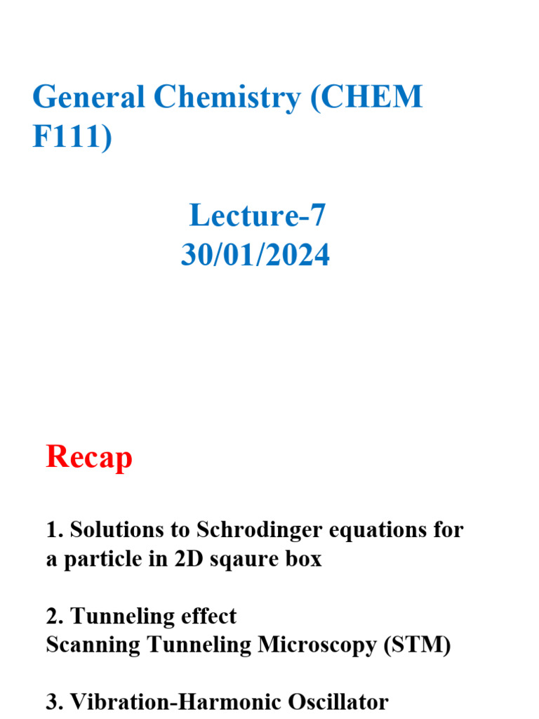 Quantum Mechanics: Rigid Rotor & Hydrogenic Atom | PDF | Schrödinger ...