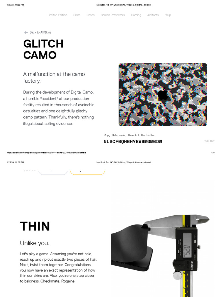 MacBook Pro 14 - (2021) Skins, Wraps & Covers Dbrand | PDF