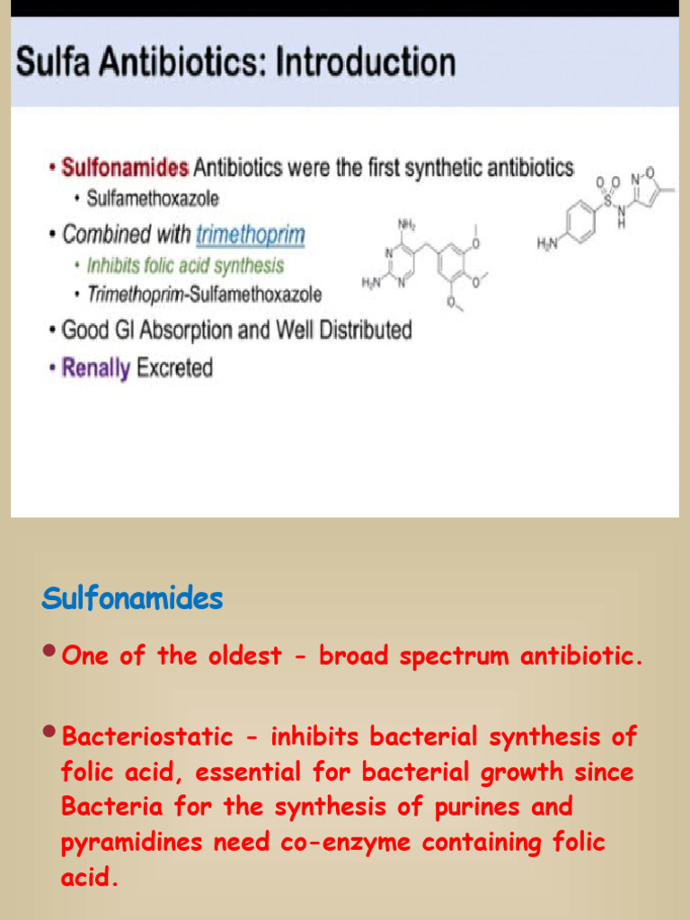Folic Acid Synthesis Inhibitors | PDF | Clinical Medicine | Medical ...