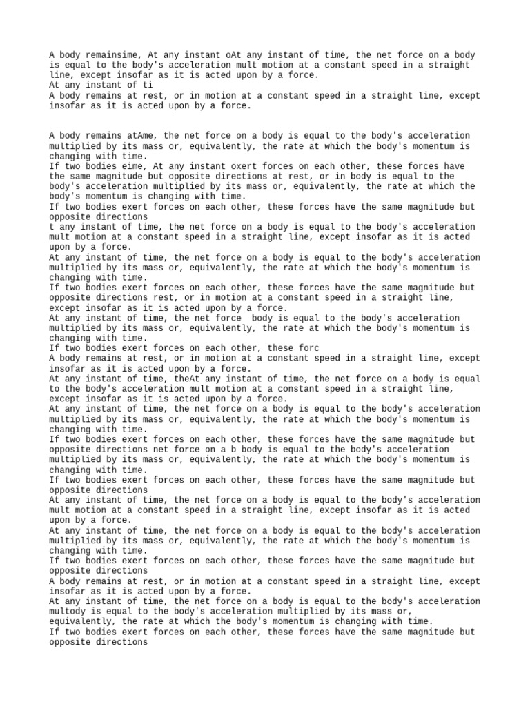 1 Classification | PDF | Force | Acceleration