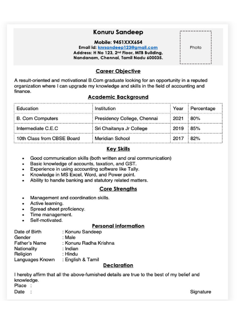 Resume Fake | PDF